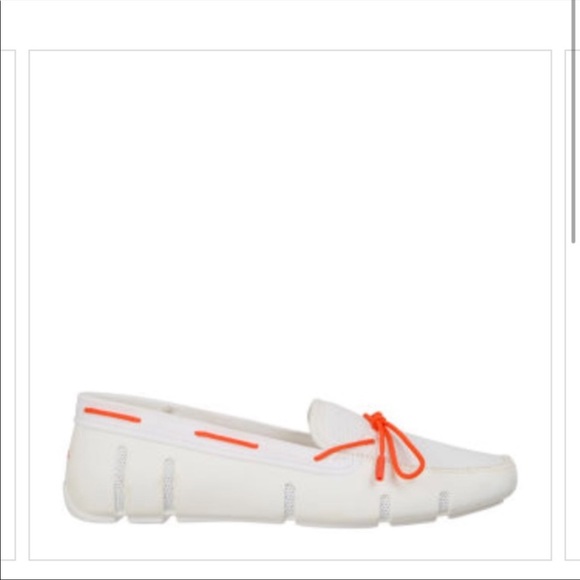 Swims | Shoes | 6 For 2 Swims White With Coral Loafers Great For The ...